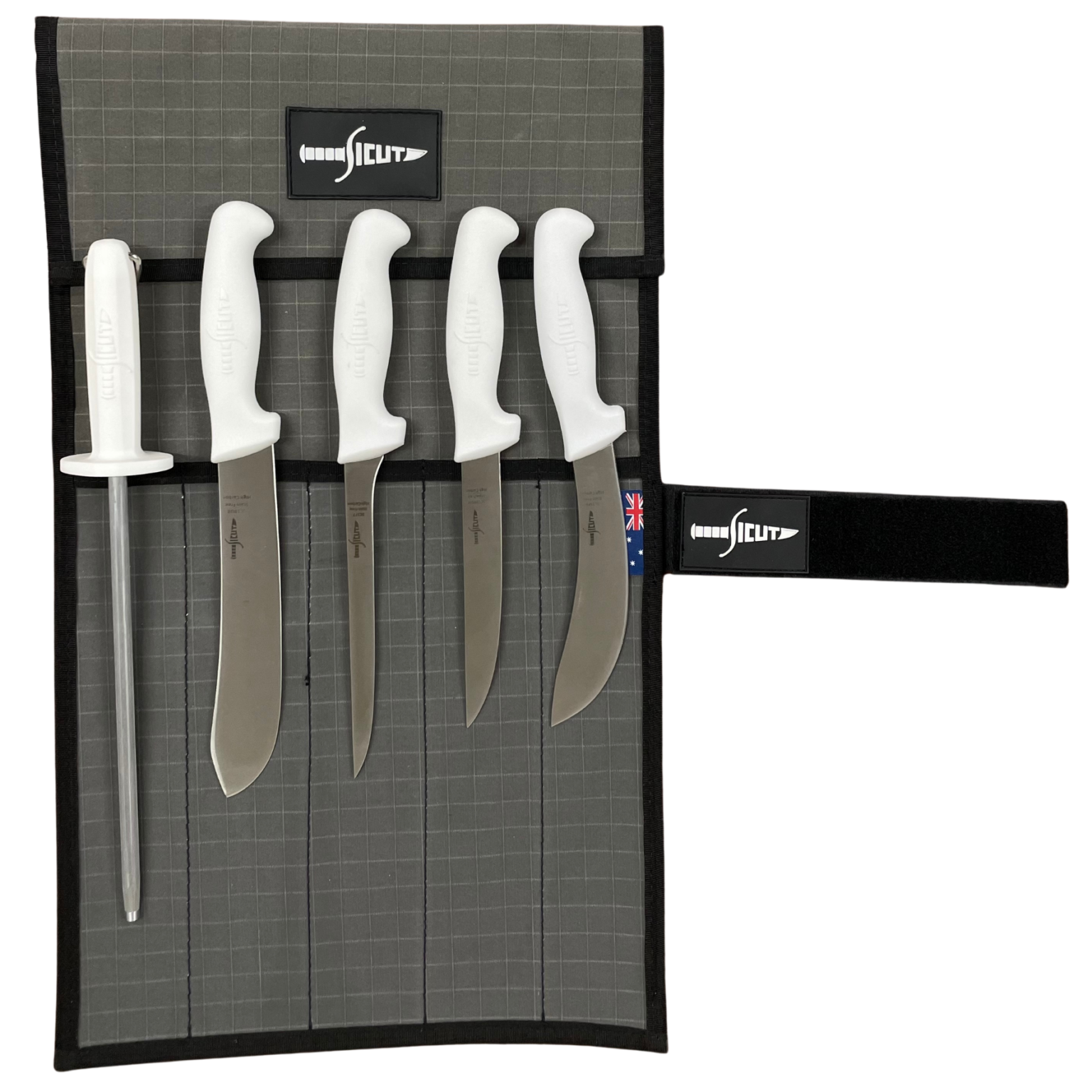 Sicut All Purpose Knife Package – 5 Piece Set with Canvas Wrap - Glow ...