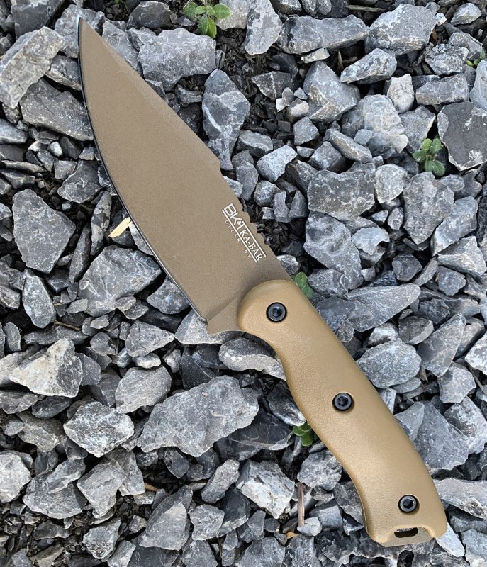 KA-BAR BK18 Becker Harpoon Fixed Blade Knife 4.56" 1095 Tan Harpoon ...