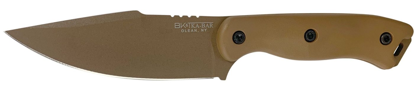 KA-BAR BK18 Becker Harpoon Fixed Blade Knife 4.56" 1095 Tan Harpoon ...