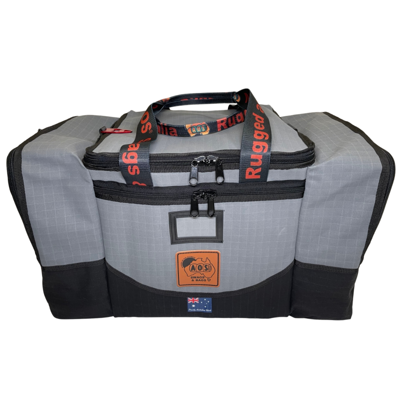 AOS Australian Made Deluxe Gear Bag Small - Grey - 85L - Aussie Outback ...