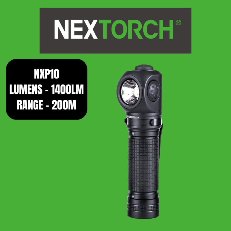 Nextorch P-Series Rechargeable Torch Multi-Light Source, Right Angle ...