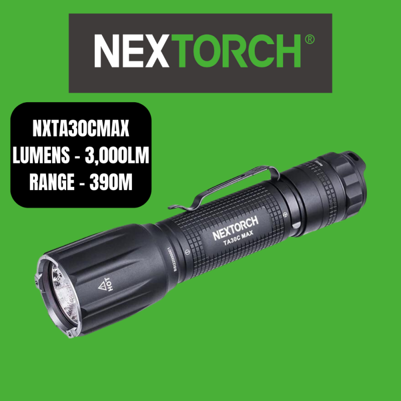 Nextorch T-Series Rechargeable Torch Ultra Bright, 1-Step Strobe Switch ...