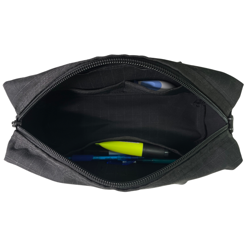 AOS Australian Made Deluxe Canvas Toiletires Bag, Internal Mesh Pockets ...