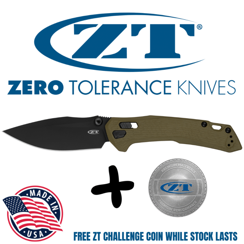 Zero Tolerance 0006TSOL Fixed Blade Knife – CPM‑3V 6" Tiger Stripe ...