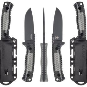 KA-BAR 1310 Slabby Fixed Blade Knife – Full Tang, 1095 Cro-Van Steel ...
