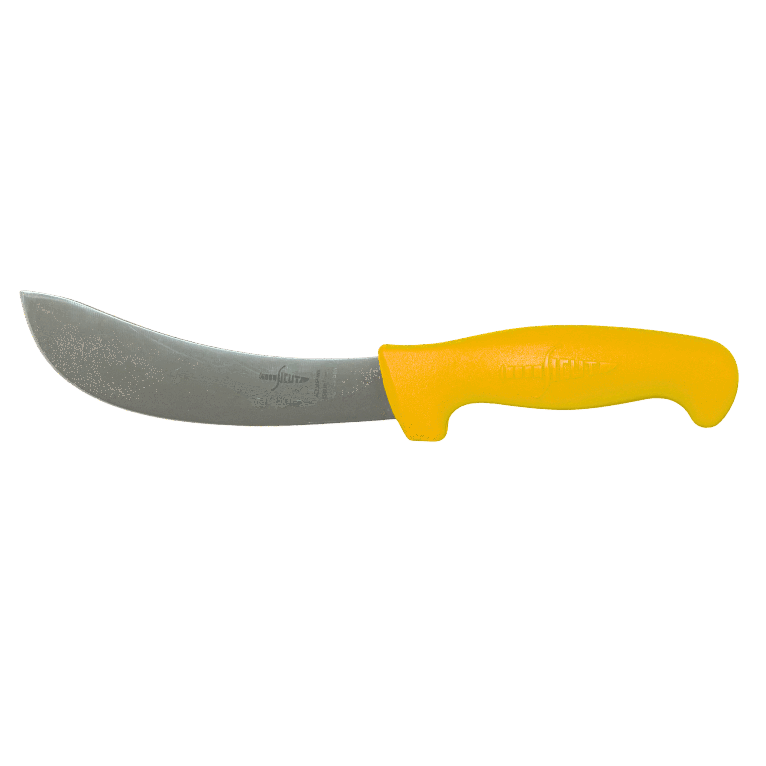 SICUT 6" Curved Blade Beef Skinning Knife – Yellow Handle – Premium ...