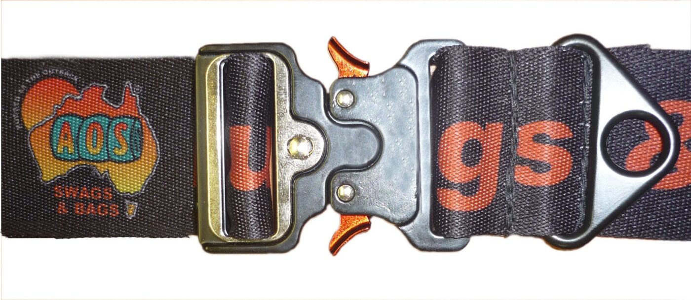 AOS Replacement Swag Strap 2m long with 50mm Metal Quick Release Buckle ...
